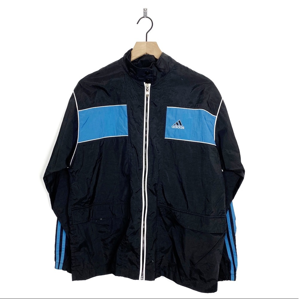 Adidas Vintage Windbreaker Tracksuit Jacket Large - Gem